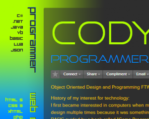 About.me - Cody Swartz - Programmer · Web Developer · Gamer